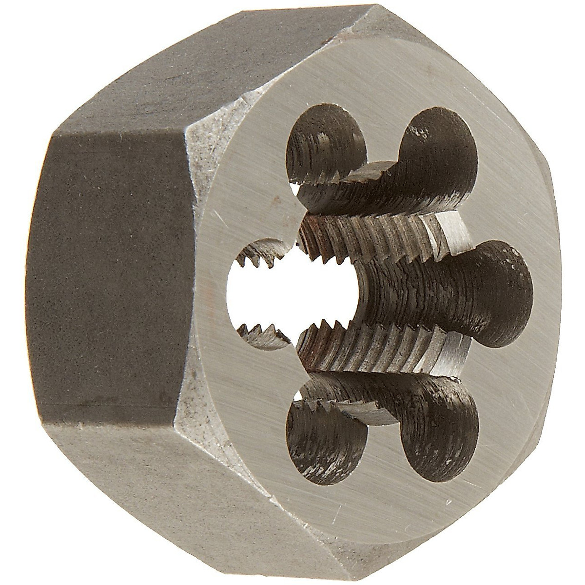 Drill America - DWTHX1420LH 1/4"-20 Carbon Steel Left Hand (Reverse) Hex Rethreading Die, DWT Series