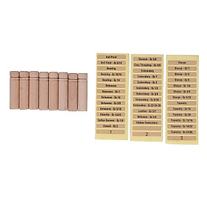 Sewing Needle Holders, 8pcs Quilting Kits Wooden Needle Case Tube Anti Lost Polishing Portable Sewing Needle Holder with 3 Stickers for Household