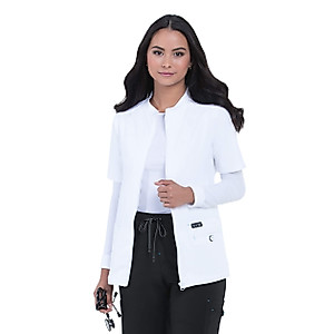 KOI Women's 1023 Madison Top (White, X-Large)