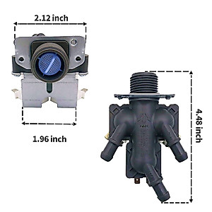 [5221ER1003A Valve OEM Mania] 5221ER1003A NEW OEM Produced for LG Washer Water Inlet Valve Replacement Part - replaces 5220FR2075L 5221ER1003A 5221ER1003C 5221ER1003D 5221ER1003F