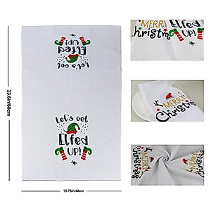 Jpayxese Christmas Kitchen Towels Dish Towels Set - Christmas Hand Towels for Bathroom, Farmhouse Christmas Decorations for Kitchen Home Xmas Holiday Housewarming Gifts for Dad Mom Family