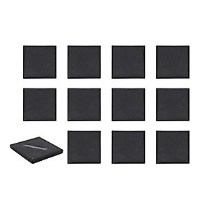 12PK Streak Plates for Minerals Testing - Off-Black Unglazed Porcelain - Eisco Labs