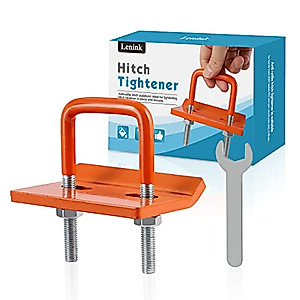 Lenink Trailer Hitch Tightener, Heavy Duty Steel Anti Rattle Tow Hitch Stabilizer with a Wrench for 1.25” or 2” Hitch