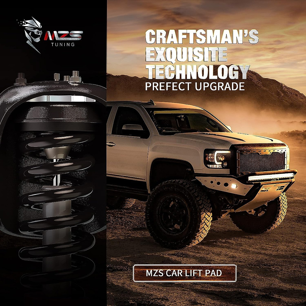 MZS Leveling Kit 1" Front Suspension Lift Strut Spacer Compatible with 2015-2022 Colorado/Canyon 2WD 4WD Aluminum