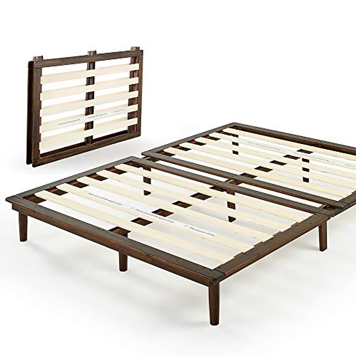 ZINUS Bobbie 10 Inch Wood Platform Bed Frame, Full Size, Mattress Foundation with Sturdy Acacia Wood Slat Support, No Box Spring Needed, Tool Free Assembly