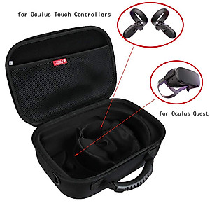 Hermitshell Hard EVA Travel Case for Oculus Quest 2 & Quest VR Gaming Headset (Black)
