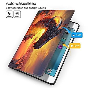 Red Dragon Fantasy Case Fit for IPad Air 3 Pro 10.5 Inch Case with Auto Sleep/Wake Ultra Slim Lightweight Stand Leather Cases