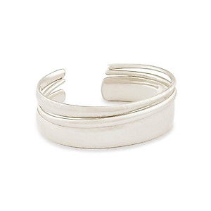 Kendra Scott Tiana Cuff Bracelet Set of 3 in Bright Silver Bright Silver Metal