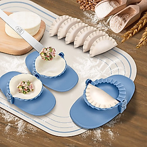 Dumpling Maker Press，Empanadas Maker Press，Dumpling Mold Machine-Make Perfect Dumplings Every Time，3Sizes (L/3.7"+M/3.2"+S/2.6")