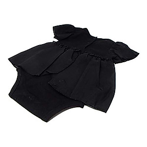 Stephan Baby My First Little Black Party Dress Ruffle-Skirted Diaper Cover, 3-6 Months