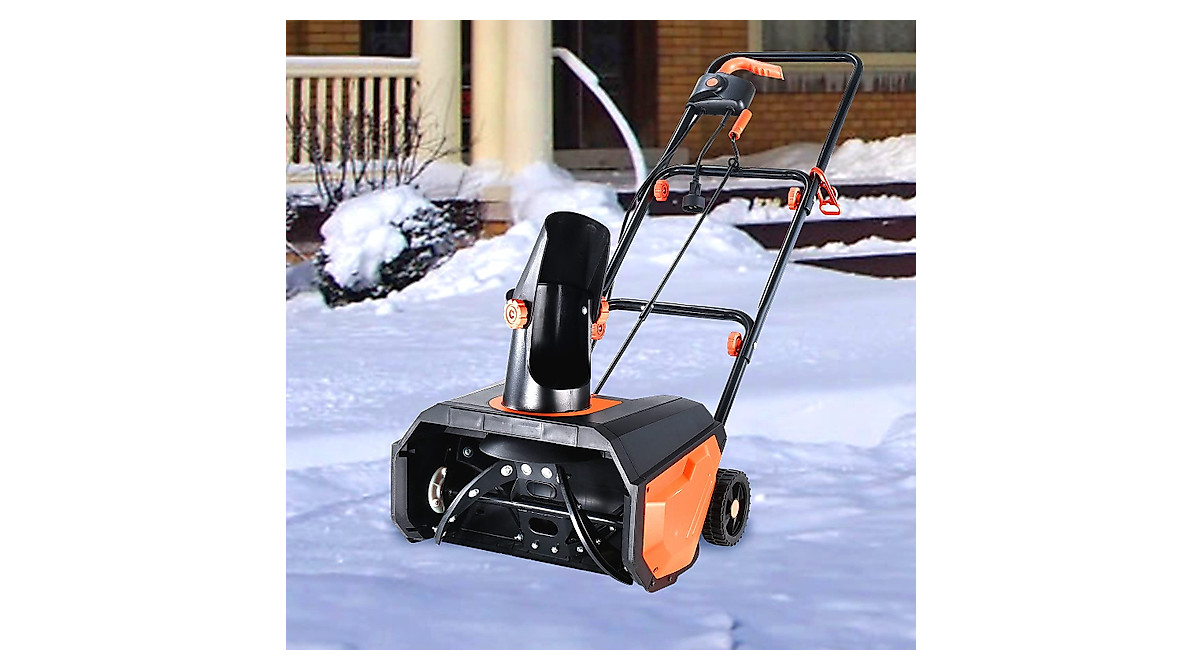Kapoo 18-Inch Electric Snow Blower | Powerful 13Amp Snow Thrower