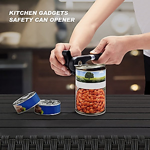 DUOLESEN Can Opener, Manual Can Opener, Can Opener Smooth Edge, Can Opener Manual Safety, Hand Held Can Openers, Commercial Can Opener, Heavy Duty Can Opener, Can Openers for Kitchen