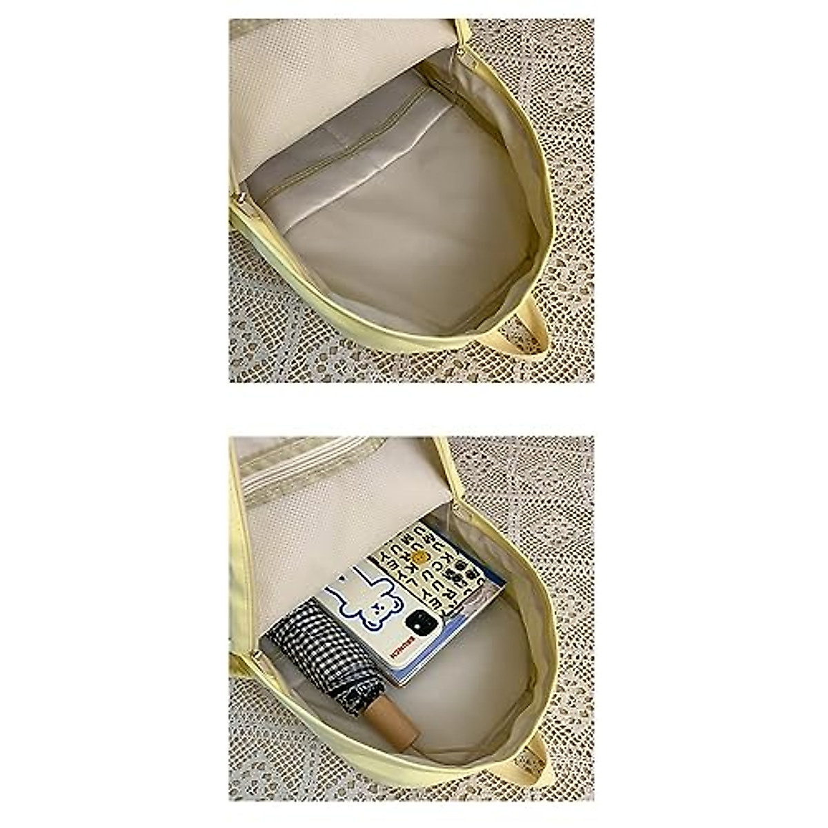 irLocy Star Backpack Y2K Backpack Preppy Backpack Aesthetic Backpack with Embroidery Patch Y2k Accessories (pink)