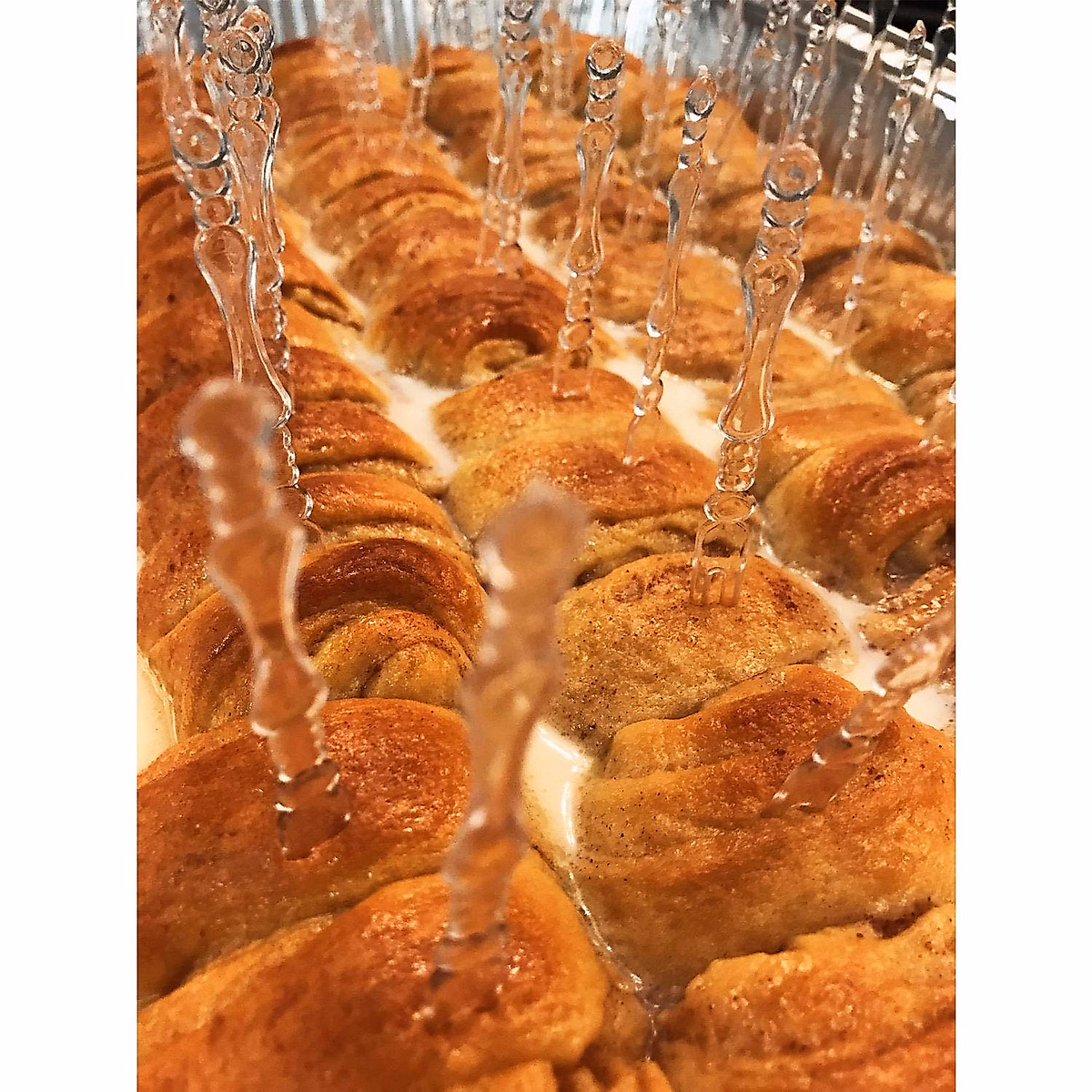 Honbay 240PCS Disposable Plastic Fruit Mini Cake Forks Cocktail Picks Tasting Appetizer Forks for Home Bar Party