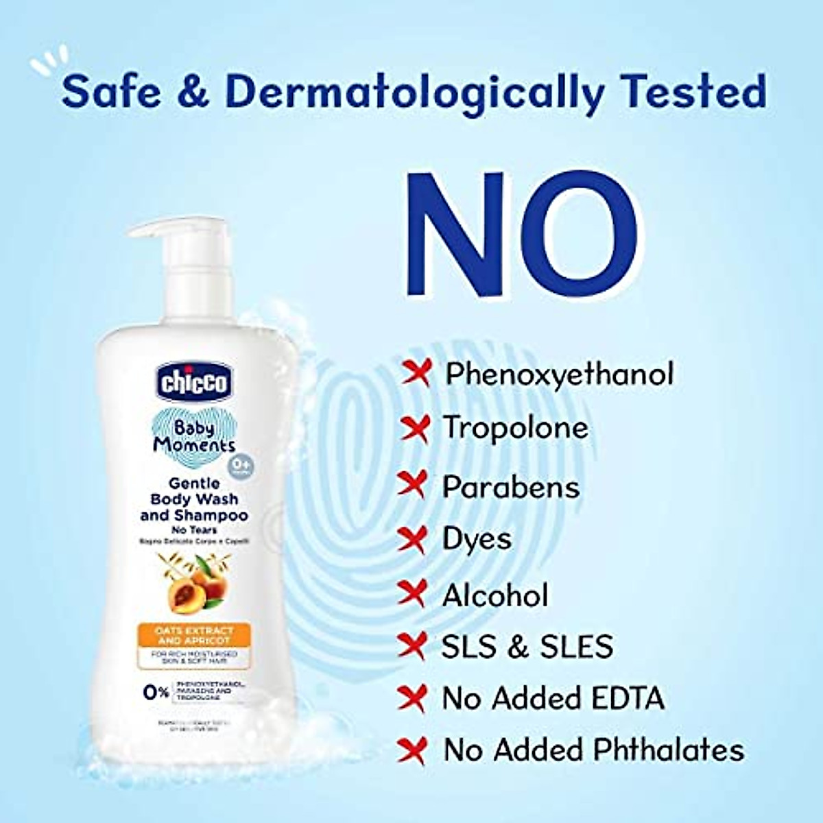 Chicco Baby Moments Gentle Body Wash and Shampoo (16.9 Fl Oz)