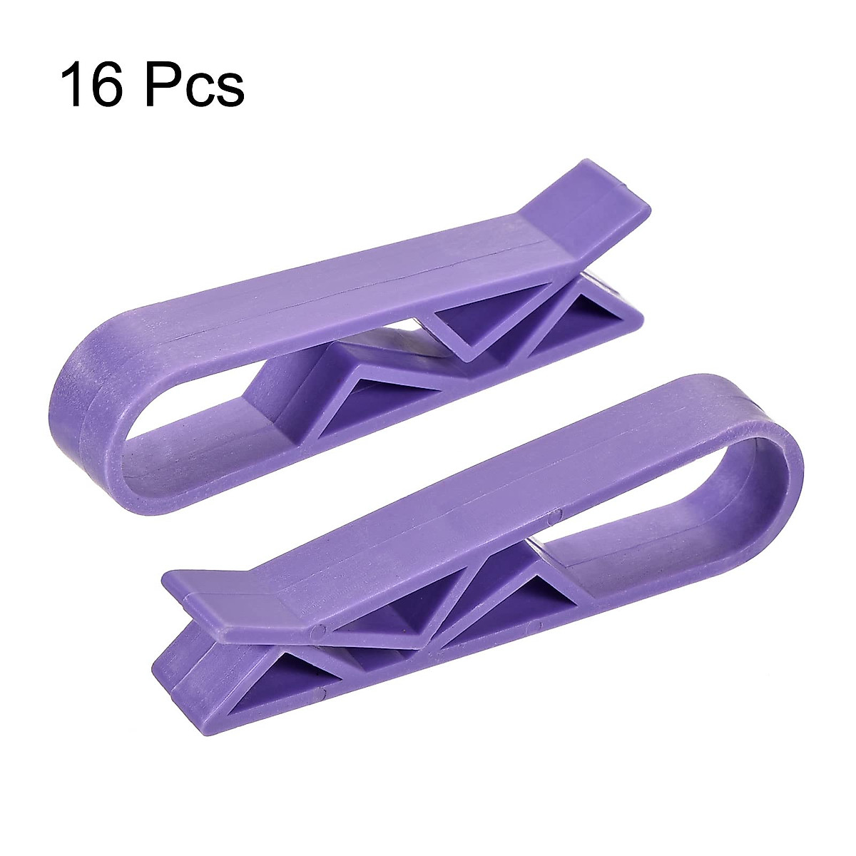 MECCANIXITY Garbage Bin Clip Kitchen Trash Can Waste Basket Garbage Bin Clamp Non-Slip Clip Clamp Purple, Pack of 16