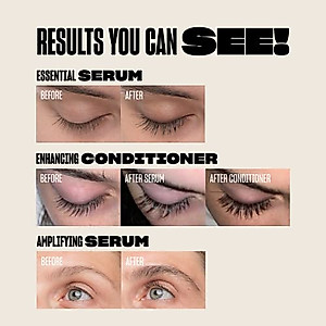 Babe Original Triple Threat Mini Set, Includes Babe Lash Essential Serum & Enhancing Conditioner + Babe Brow Amplifying Serum, 1 mL, 3 Pack