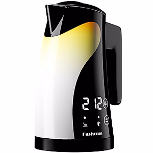 Electric Kettle Temperature Control, 304 Stainless Steel Interior, BPA-Free, Double Wall 1.25L Hot Water Boiler, 1200W Tea Kettle with Auto Shut-Off & Boil Dry Protection, Cordless Base (KCK02A)