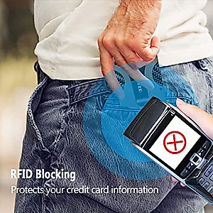 ONLOOKER Minimalist Wallet for Men Slim Wallet RFID Blocking Carbon Fiber Wallet Front Pocket Credit Card Holder Aluminum Metal Wallets with Money Clip (Black)