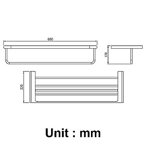 Towel Rack 304 Stainless Steel Towel Bar Brushed Gold Towel Rails Heavy Duty Towel Holder Wall Mounted Towel Storage Rack for Bathroom, Kitchen, Hotel, Screw Installation