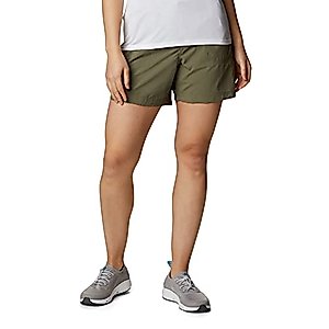 Columbia Women's Sandy River Cargo Short, Breathable, UPF 30 Sun Protection, Stone Green, Large