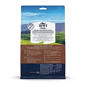 ZIWI Peak Air-Dried Dog Food – All Natural, High Protein, Grain Free and Limited Ingredient with Superfoods (Beef, 1.0 lb)