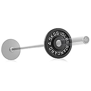 Philosophy Gym Standard Cast Iron Olympic 2-inch Weight Plate, 10 LB, Single Weight Plate
