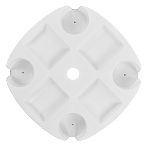 Umbrella Table Tray Round Cup Holder Drink Beach Umbrella Drink Tray Umbrella Tray White 4 Cup Liquor Desk Serving Tray Beverage Drinking Beverage Cocktail Poster Stand Desk Tray Circular Umbrella