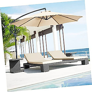 VANZACK 1pc Tarp Tent Travel Beach Umbrella Outdoor Patio Umbrellas Replacement Canopy Replacement Cover Replacement Canopy Beige Garden Umbrella Outdoor Umbrella Table Umbrella Casual