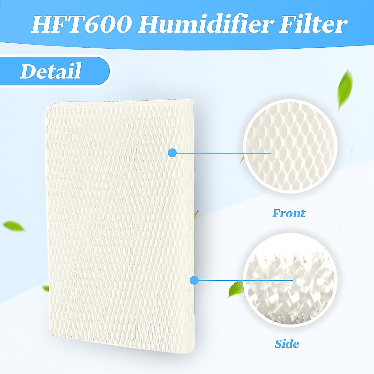 getalong HFT600 Humidifier Filter T Compatible for Honeywell HEV620 & HEV615 Series,Part HFT600T HFT600PDQ,6 Pack