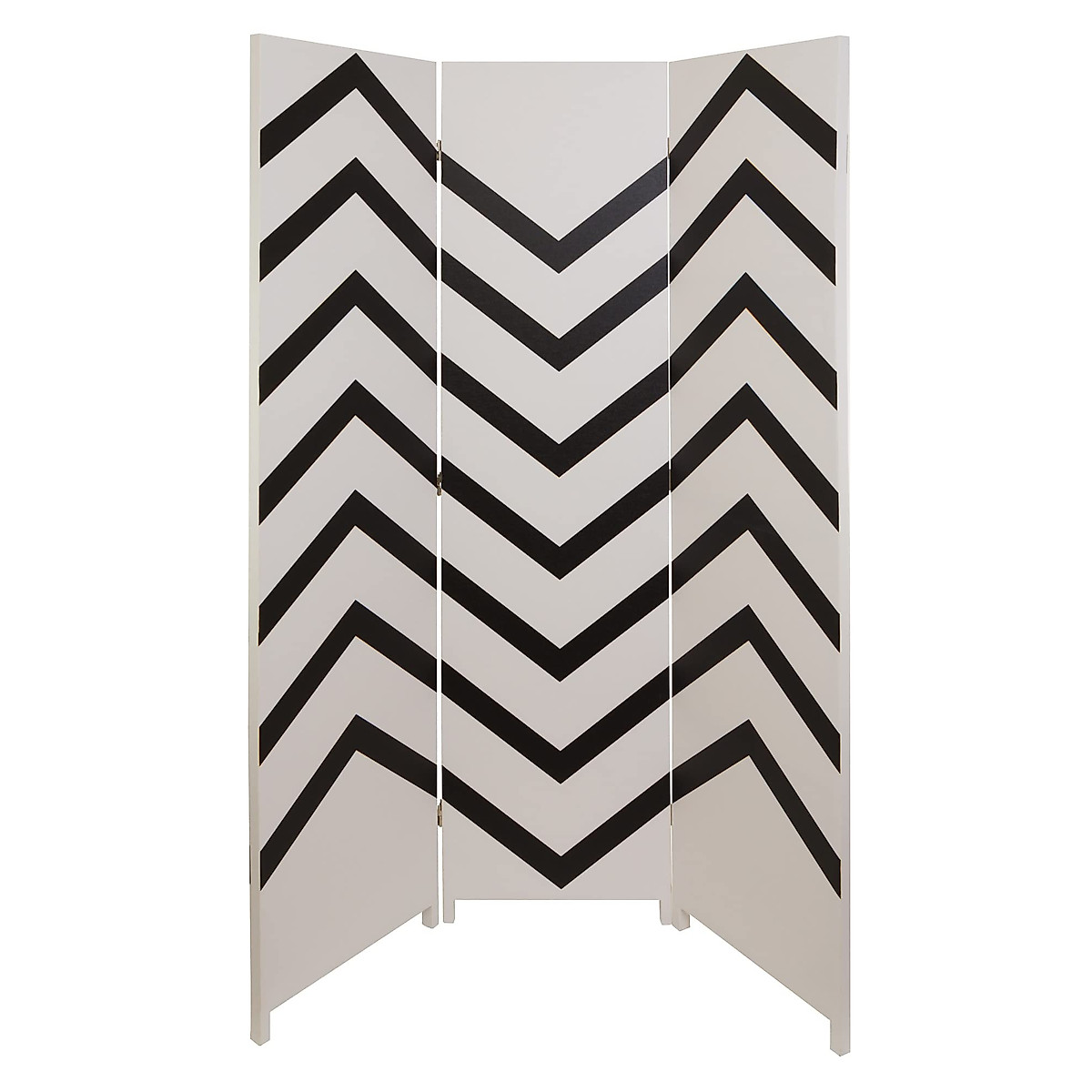 Kiera Grace Danielsson 3-Panel Decorative Room Divider/Freestanding Wood Folding- 47" Lx71 Hx1 W, White- Perfect Partition Room Divider for Home，Office，Studio and Bedroom Separator