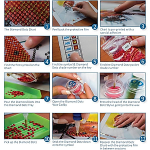 DIAMOND DOTZ ® - Mickey Wonders Diamond Painting Artwork Kit, Disney Diamond Art, Disney Diamond Painting, Diamond Art Kits for Adults Disney, Diamond Painting Easy, Diamond Painting Disney