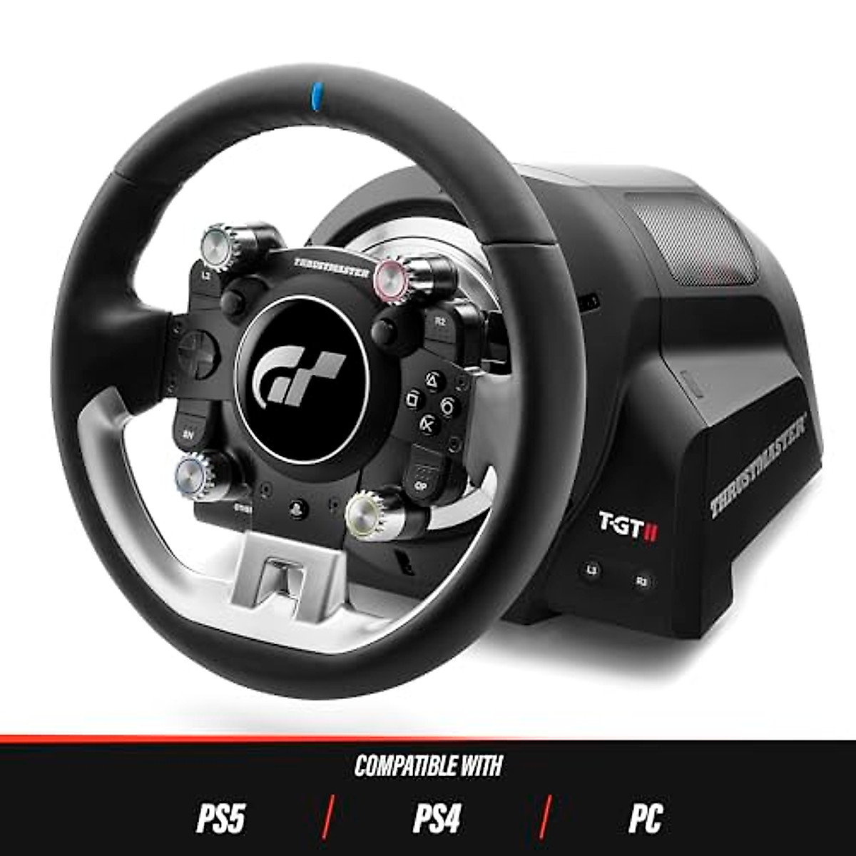 ThrustMaster T-GT II Racing Wheel - Officially licensed for PlayStation 5 and Gran Turismo - PS5 / PS4 / PC - UK Version