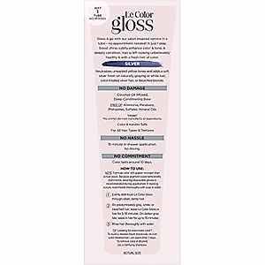 L'Oreal Paris Le Color Gloss One Step In-Shower Toning Hair Gloss, Neutralizes Brass, Conditions & Boosts Shine, Silver, 4 Ounce
