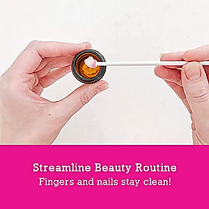 Spatty Lip Gloss Tiny Beauty Spatula (6 Inch Pink) Shark Tank Mom Made Scrapes Last Drop of Lipstick, Concealer, Chapstick, Tiny Makeup Cosmetics Gifts for Women, Teen, Grandma, Mom Stocking Stuffers