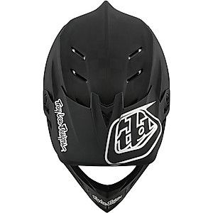 Troy Lee Designs D4 Carbon Full Face Mountain Bike Helmet for Max Ventilation Lightweight MIPS EPP EPS Racing Downhill DH BMX MTB - Adult Men Women - Black/Silver, Medium