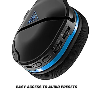 Turtle Beach Stealth 600 Gen 2 Wireless Gaming Headset for PlayStation 5, PS4 Pro, PS4 & Nintendo Switch with 50mm Speakers, 15-Hour Battery life, Flip-to-Mute Mic, and Spatial Audio - Black (Renewed)