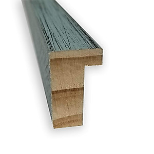 Amanti Art Blue Full Length Mirror, 61x25 Dixie Blue Grey Rustic Narrow Tall Free Standing Body Wall Mirror Full Length for Dressing, Country Rustic Wood Frame, Lean on Floor or Hang, Wall Decor