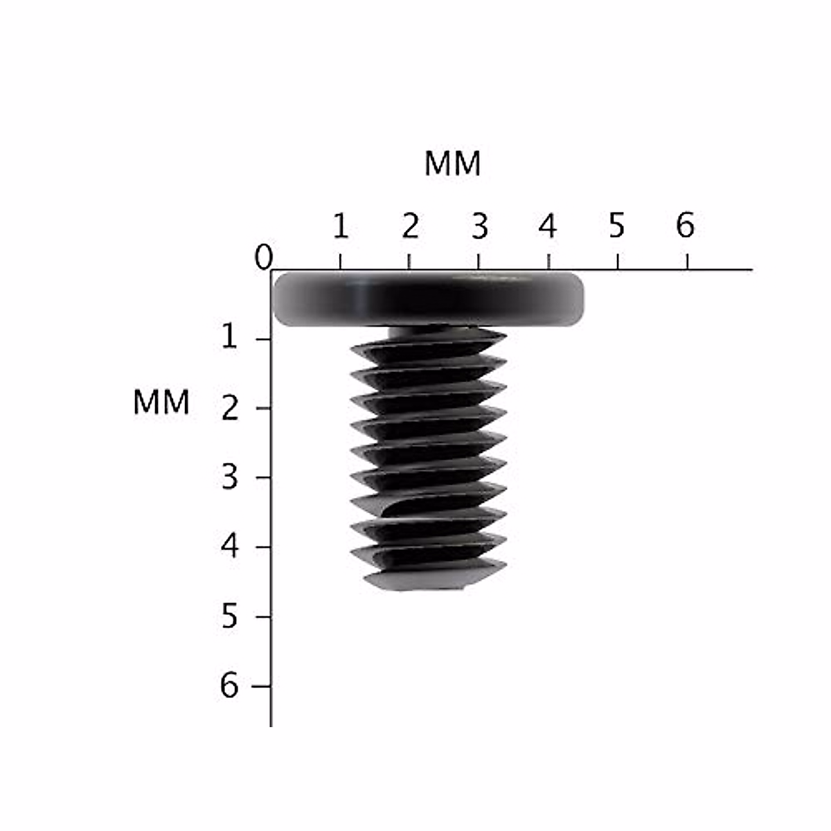 12x Replacement Base Bottom M2X4mm Black Screws for Samsung NP900X 3C - Laptop Base Screw