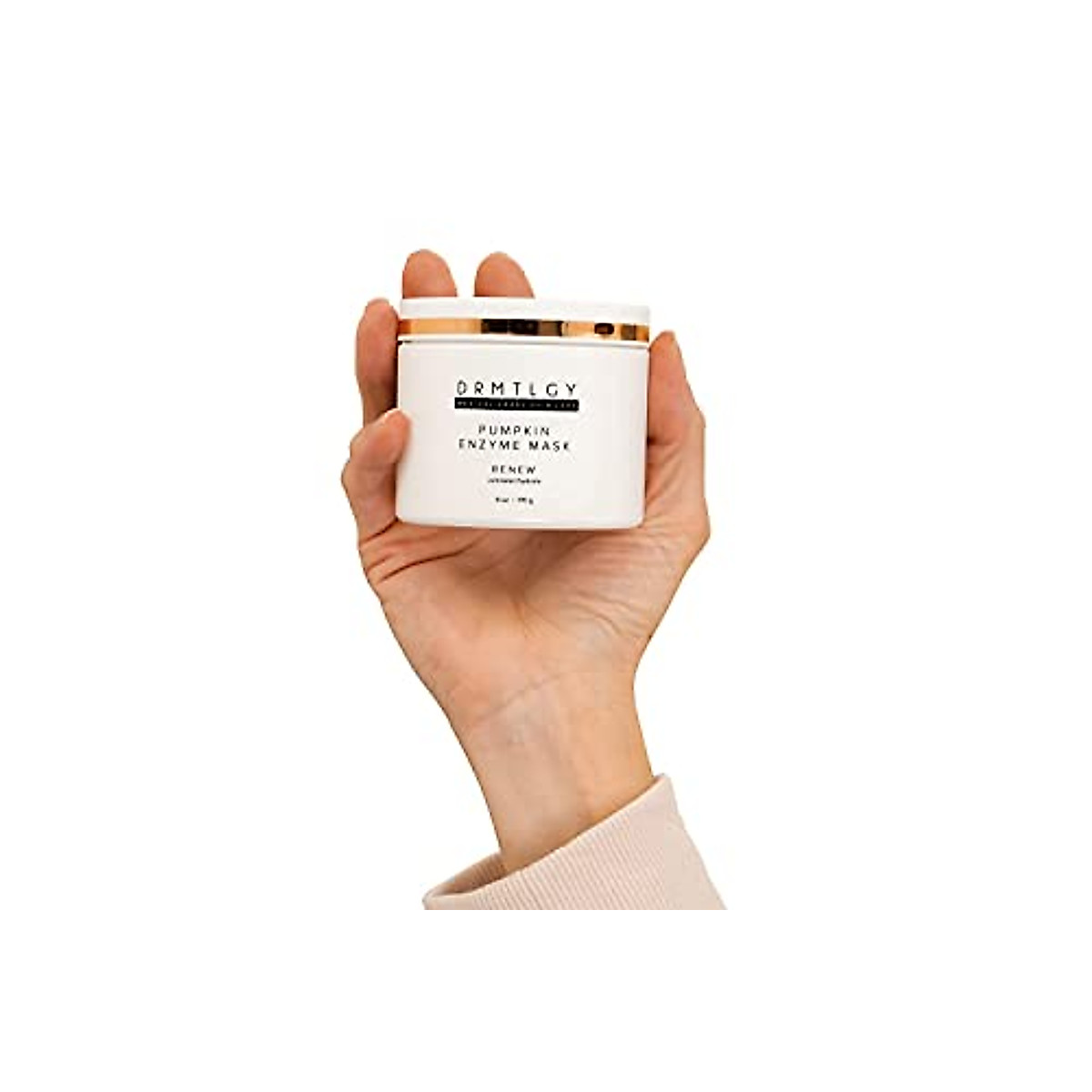 DRMTLGY Pumpkin Enzyme Face Mask with Jojoba Beads. Gentle Exfoliating Pumpkin Facial Mask for Dullness, Uneven Skin Tone, Fine Lines and Wrinkles.