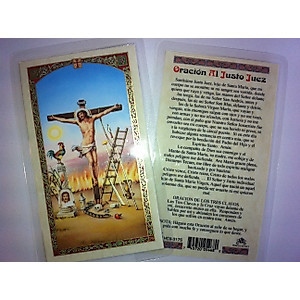 Holy Prayer Cards for The Justo Juez (Just Judge) in Spanish.