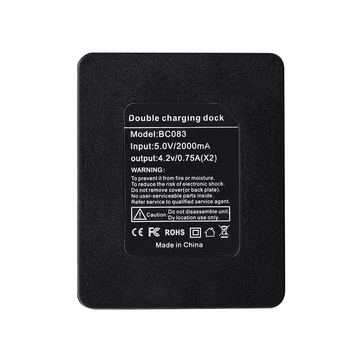CAMWORLD Action Camera Battery, 2 x 1050 Rechargeable Sport Camera Batteries Dual Charger Compatible with Action Camera ACT74A/X20C/X35