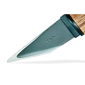 Kiridashi Craft Pocket Knife Japanese Steel Blade Wooden Handle with Sheath for Right-handed