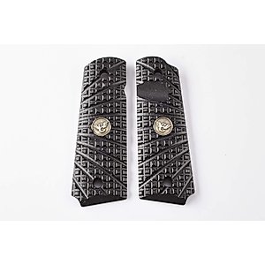 Wilson Combat, 1911 Full Size, Trak Starburst, G10 Grips (982-FS-BB-BLK Black Beveled Bottom)