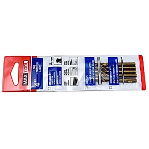 MAXTOOL 21/64" 2pcs Identical Screw Machine Drills HSS M42 Cobalt Twist Stub Drill Bits Fully Ground Golden Straight Shank Short Drills; SMF42G10R21P2