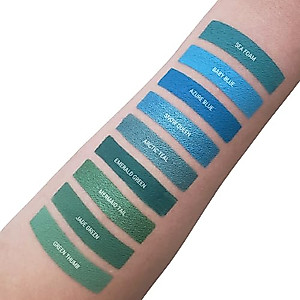 Aromi Bright Blue Metallic Liquid Lipstick | Sparkly Sky Lip Color with Shimmery Finish, Vegan Makeup, Cruelty-free, Long-lasting (Snow Queen)