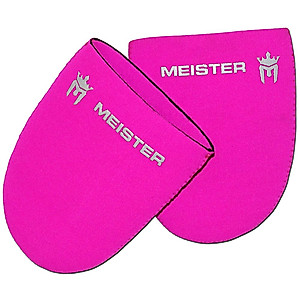 Meister 2.5 mm Thermal Neoprene Toe Warmer Booties for Cycling, Running, Hiking & Ice Baths (Pair) - Pink