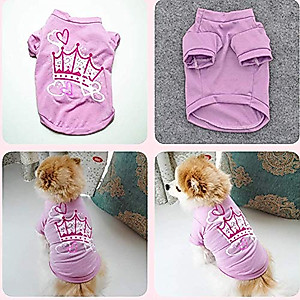 Dog Four Piece T-Shirt Puppy Clothing Shirt for Pet Summer Pet Clothes Dog Boy Sweatshirt Puppy Tee Shirts Doggy Costume Dog Winter Warm Coat