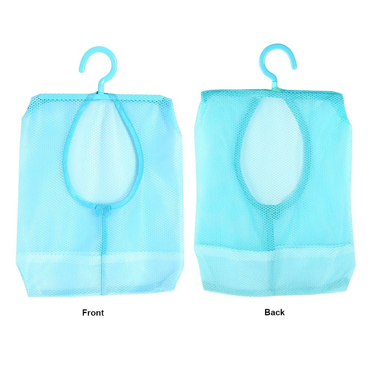 Hanging Mesh Bag, Bathroom Storage Shower Quick Drying Mesh Shower Caddy for Travel Multi Purpose Hanging Mesh Storage Bag for Socks Stockings Bra Underwear (Blue)