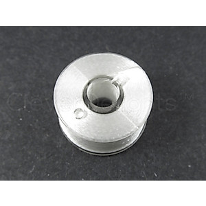 CleverDelights Black and White Prewound Bobbins - 24 Pack - Size A Bobbins - 60wt - SA156 Replacement